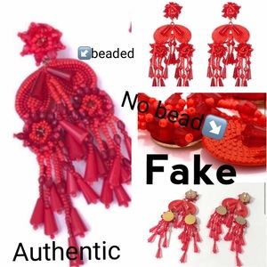 Zara | Jewelry | Zara Red Beaded Earrings | Poshmark
